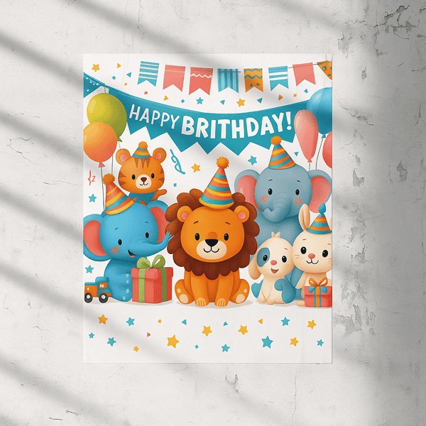 Birthday Poster Printing | Custom Vinyl Birthday Posters