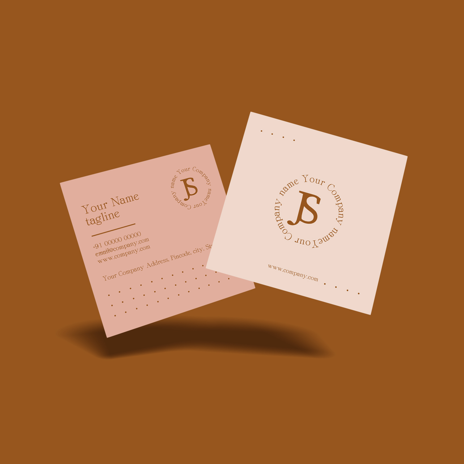 Square Visiting Cards | Creative Square Design Printing – Tagsen