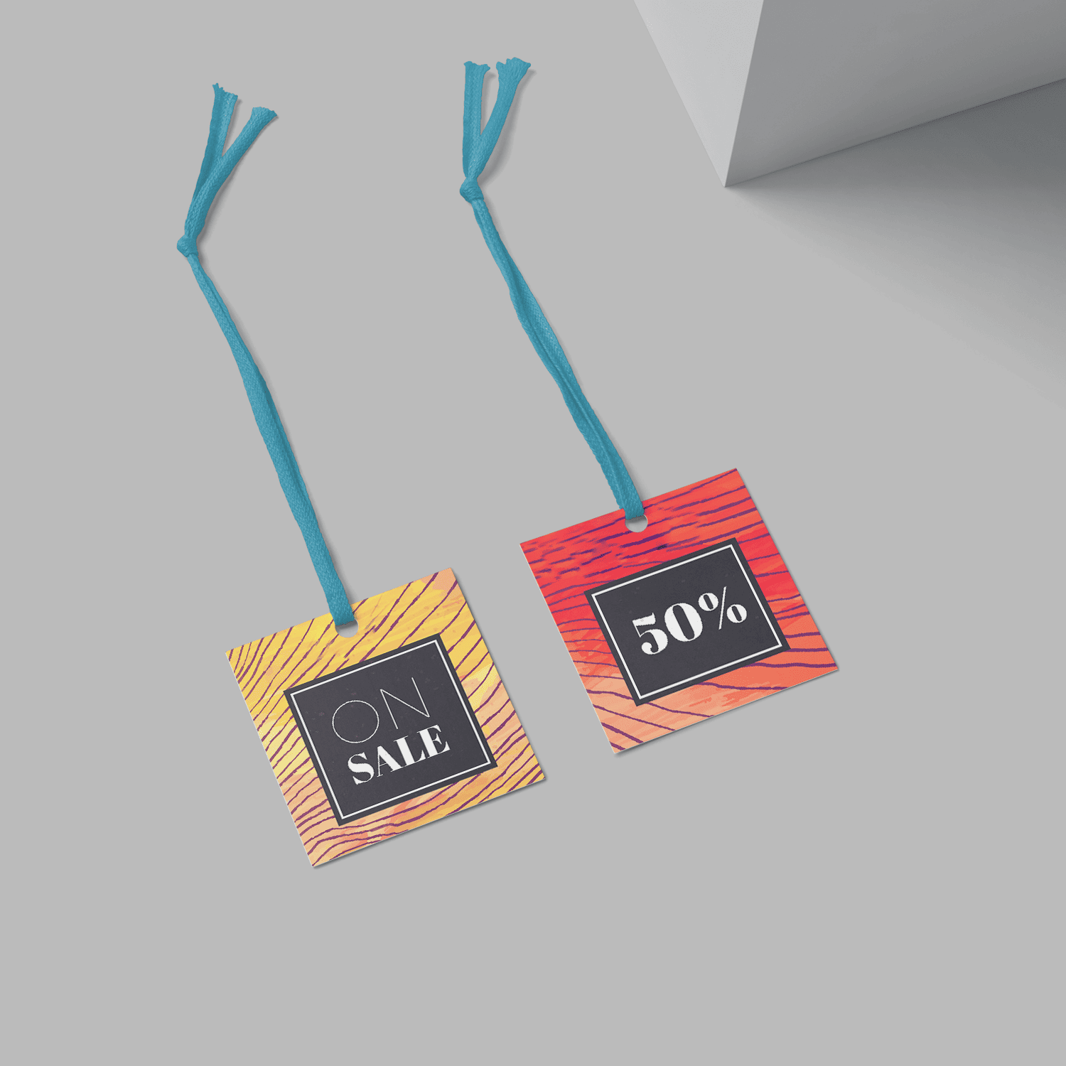 Square Shape Danglers Printing