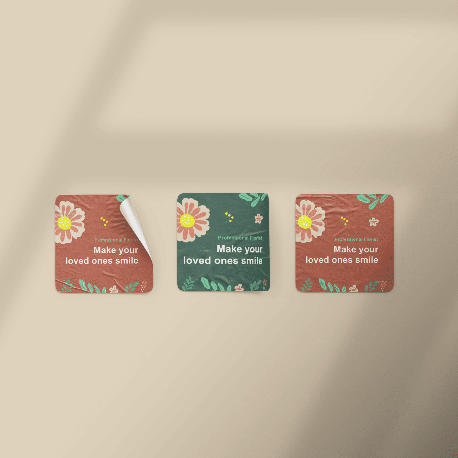 Square Sticker Design | Custom Square Stickers Printing India