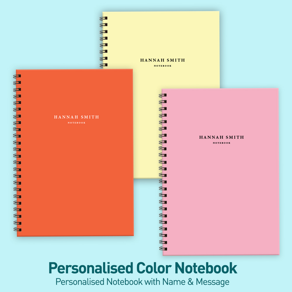 Personalised Notebook - Pastel Colors