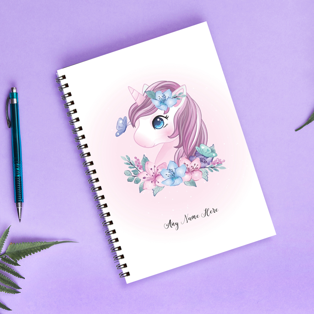 Personalised Notebook - Unicorn