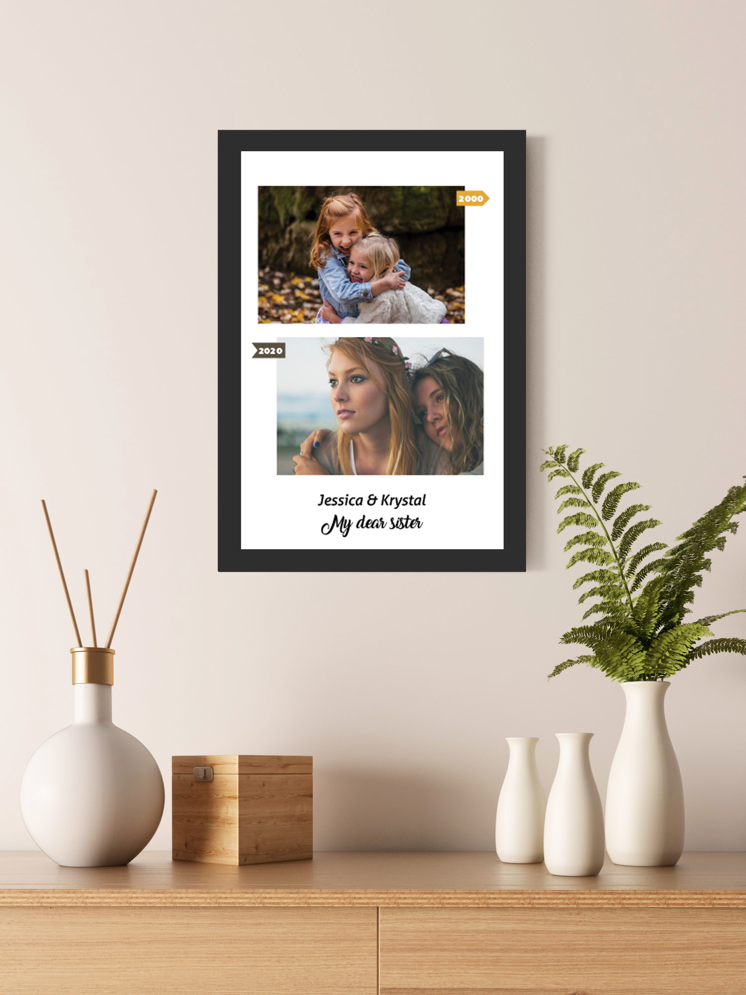 Personalised Frame - Before & After