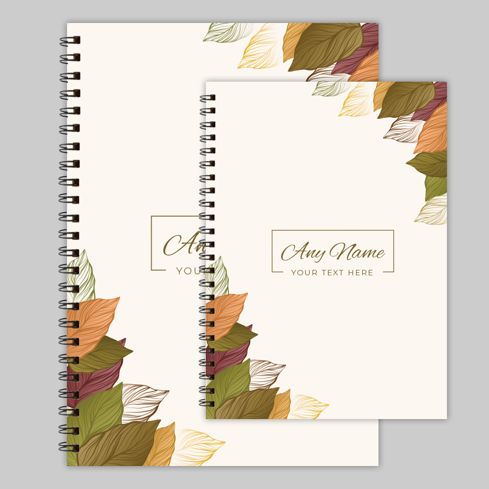 Personalised Notebook - Leaves