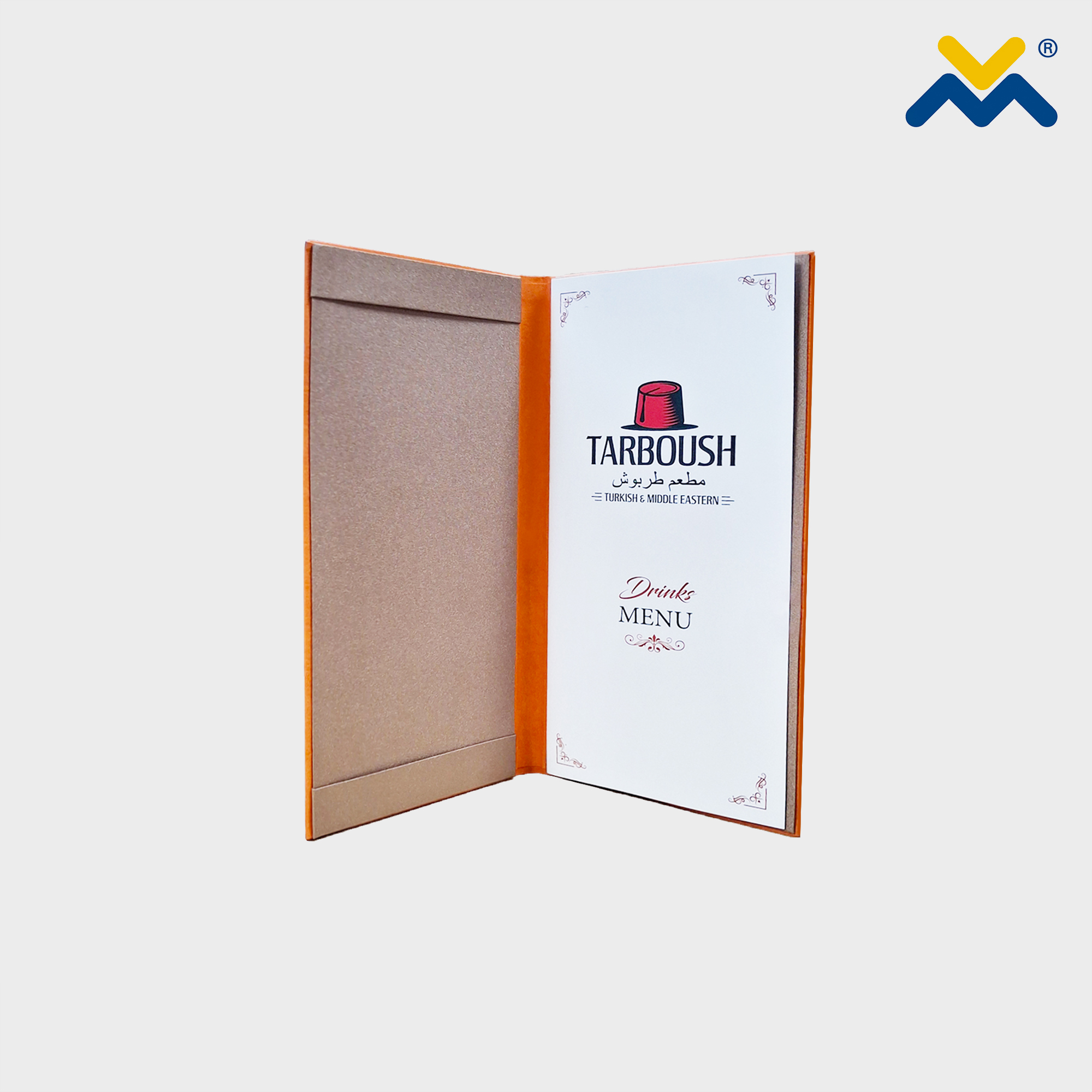 Tarboush Drinks Menu Cover