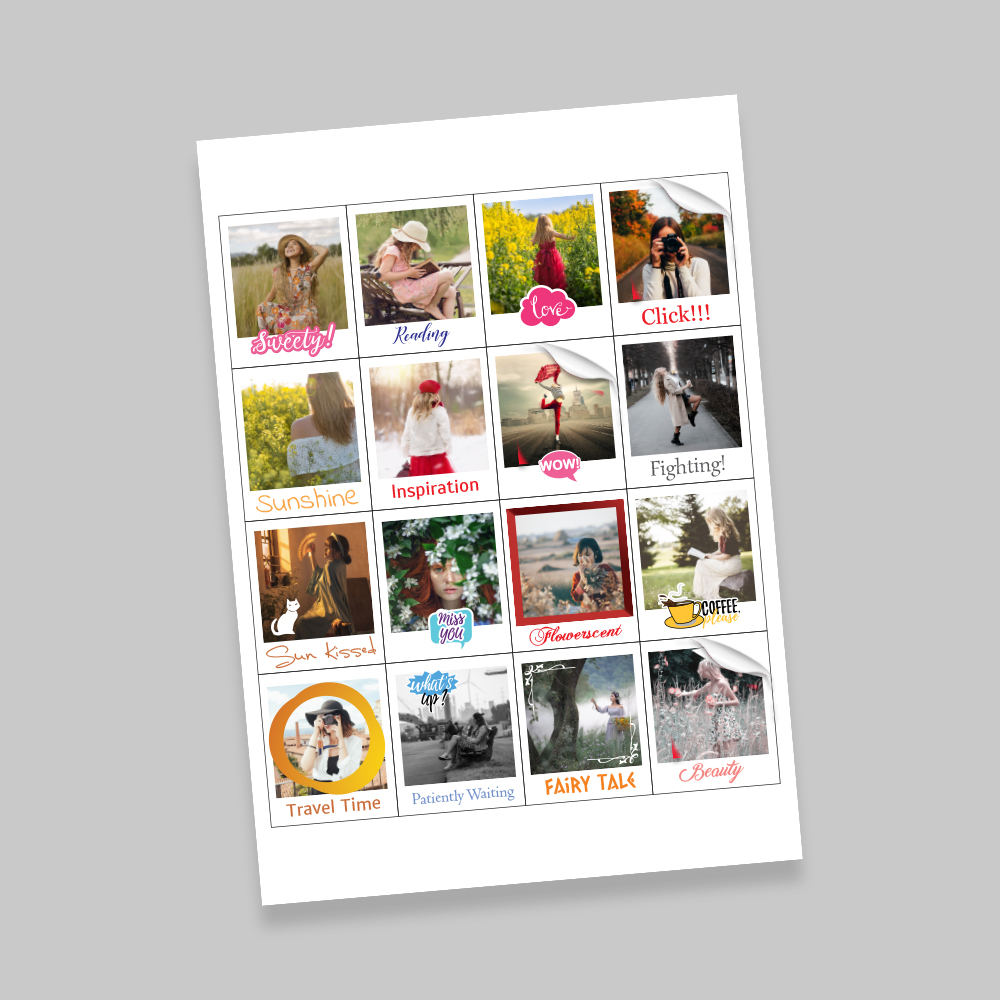 Customized Polaroid Sticker